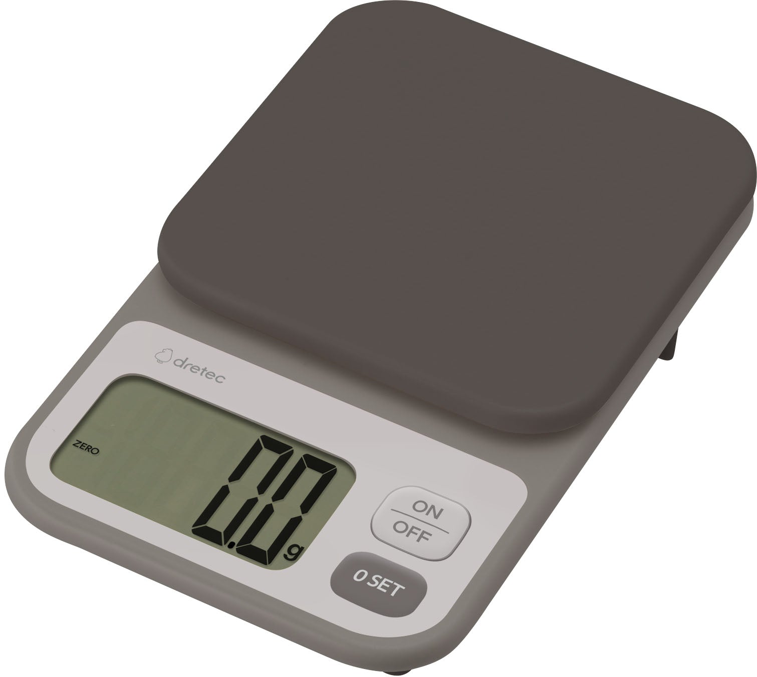 Dretec Digital Scale Ekure 2KG 廚房電子磅 - 小巧設計，大顯示屏